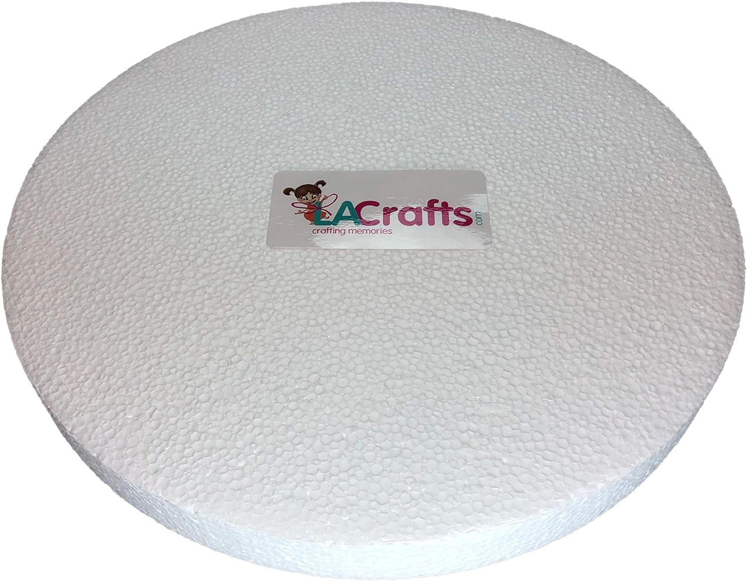 LA Crafts Brand 10x1 Inch Smooth Foam Craft Disc - Walmart.com