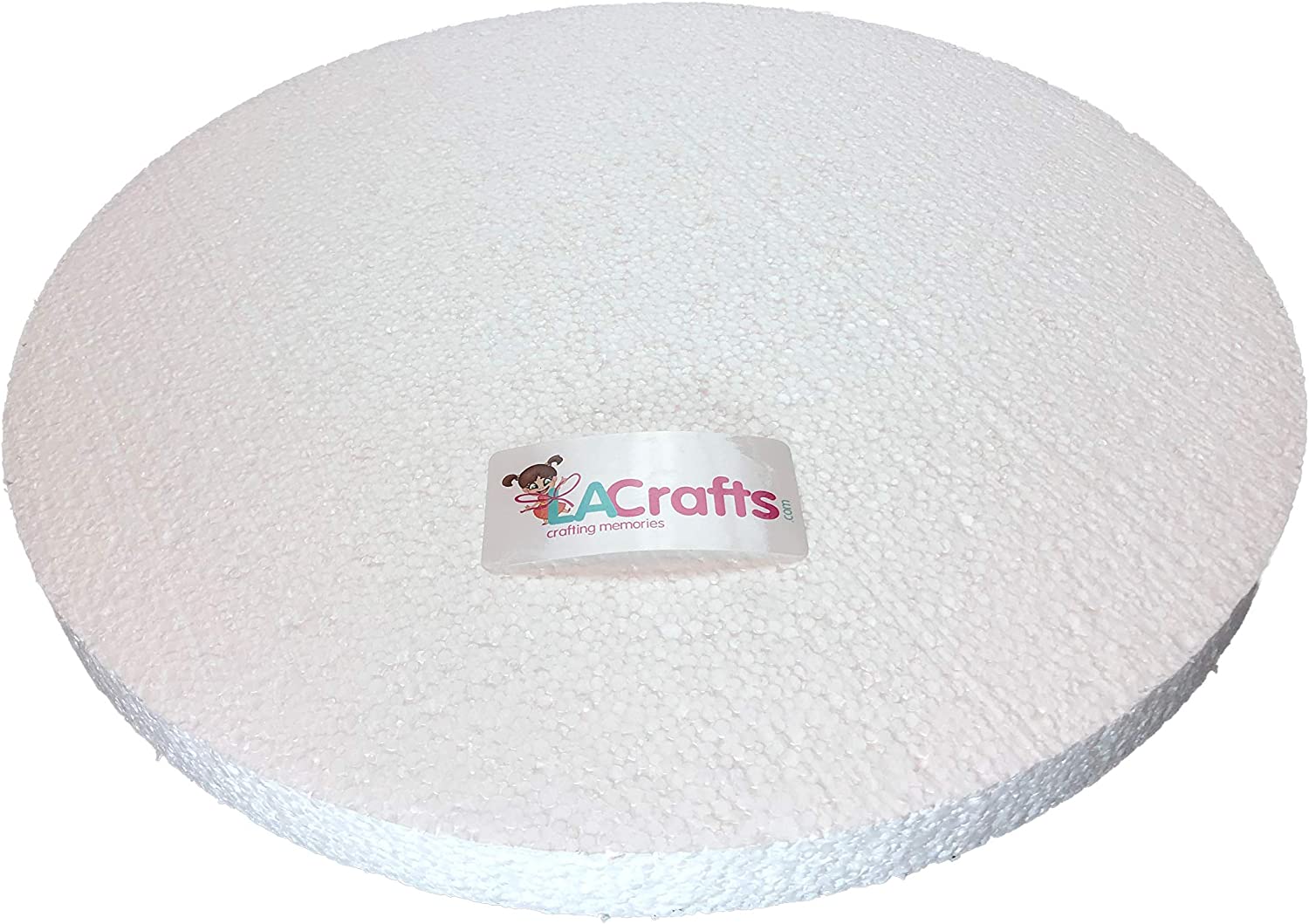 LA Crafts Brand 6x1 Inch Smooth Foam Craft Disc - 12 Pack - Walmart.com