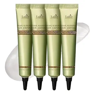 LA'DOR Snail Sleeping Hair Ampoule Serum - Intensive Overnight Leave-In ...