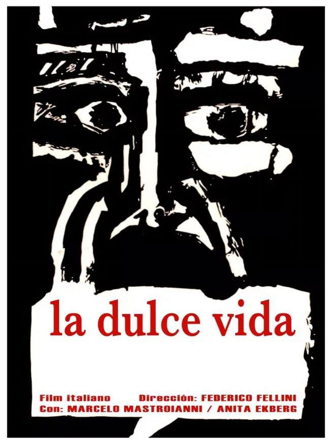 LA Dulce vida, sweet life movie wall Decoration.Graphic Interior Art ...