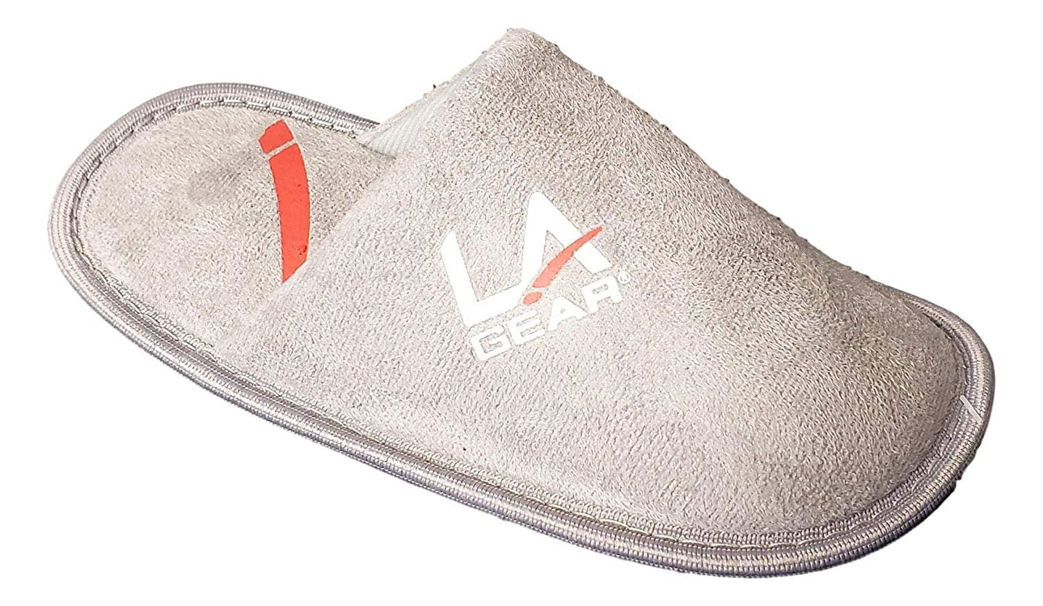 LA Gear Boys Slide Fleece Plush House Slippers Medium, Grey - Walmart.com