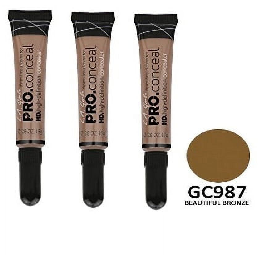 LA Girl Pro High Definition Concealer (3, GC 987 Beautiful Bronze ...