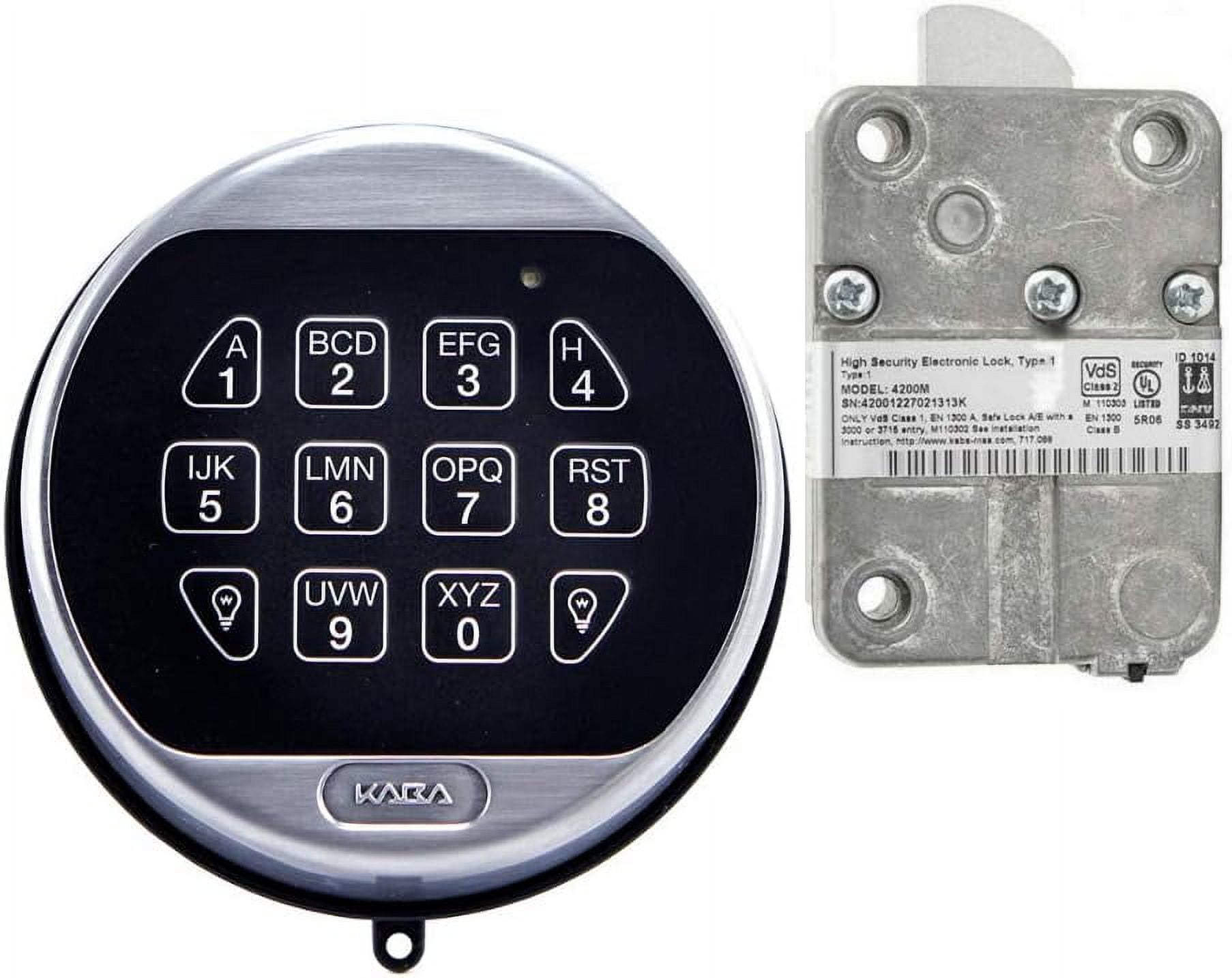 LA LAGARD Basic II 5715SC 5715 Keypad and 4200M Lock KIT Satin Chrome ...