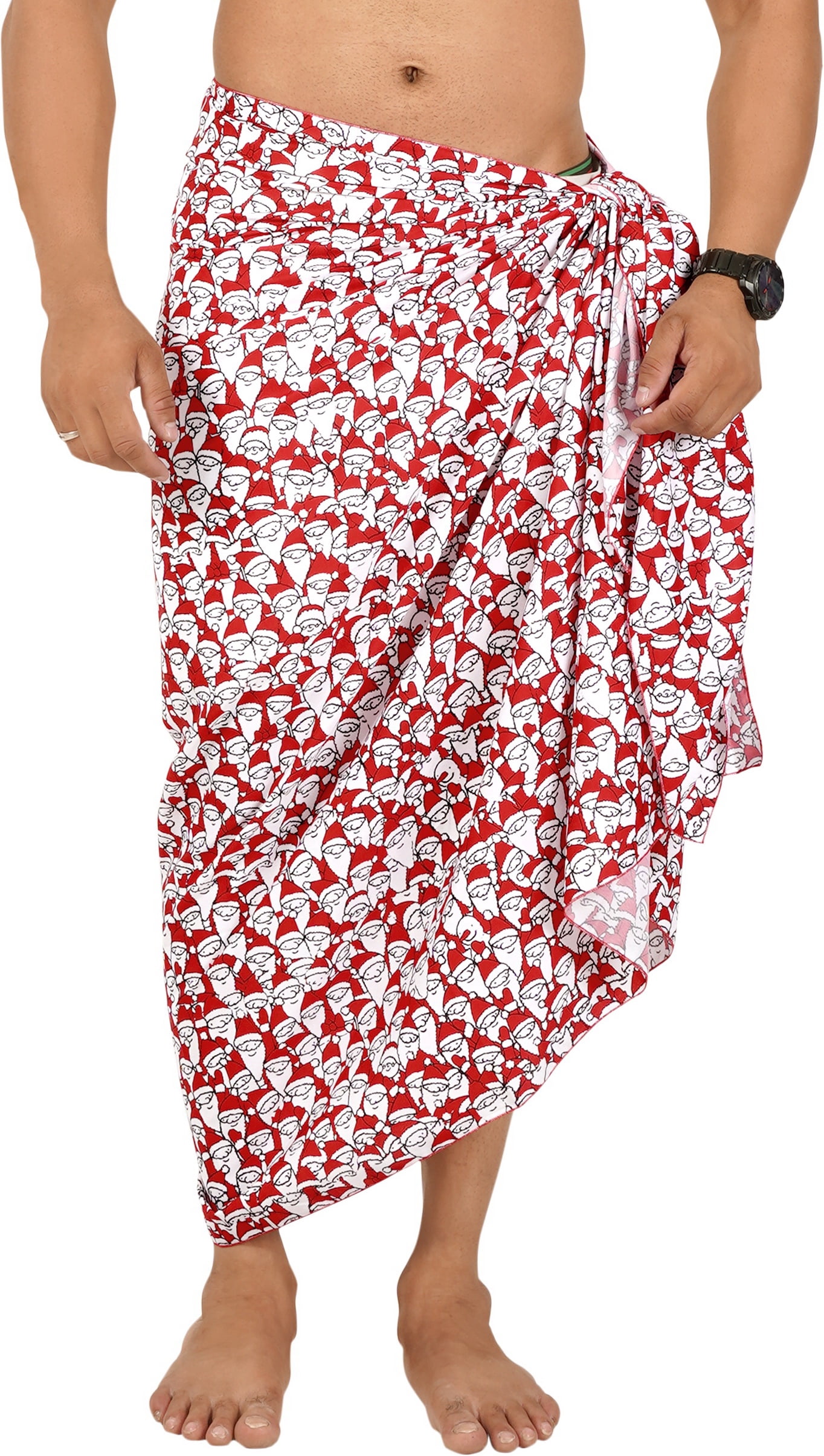 LA LEELA Men's Christmas Tree Swim Bath Trunk Swimsuit Regular Surfing ...