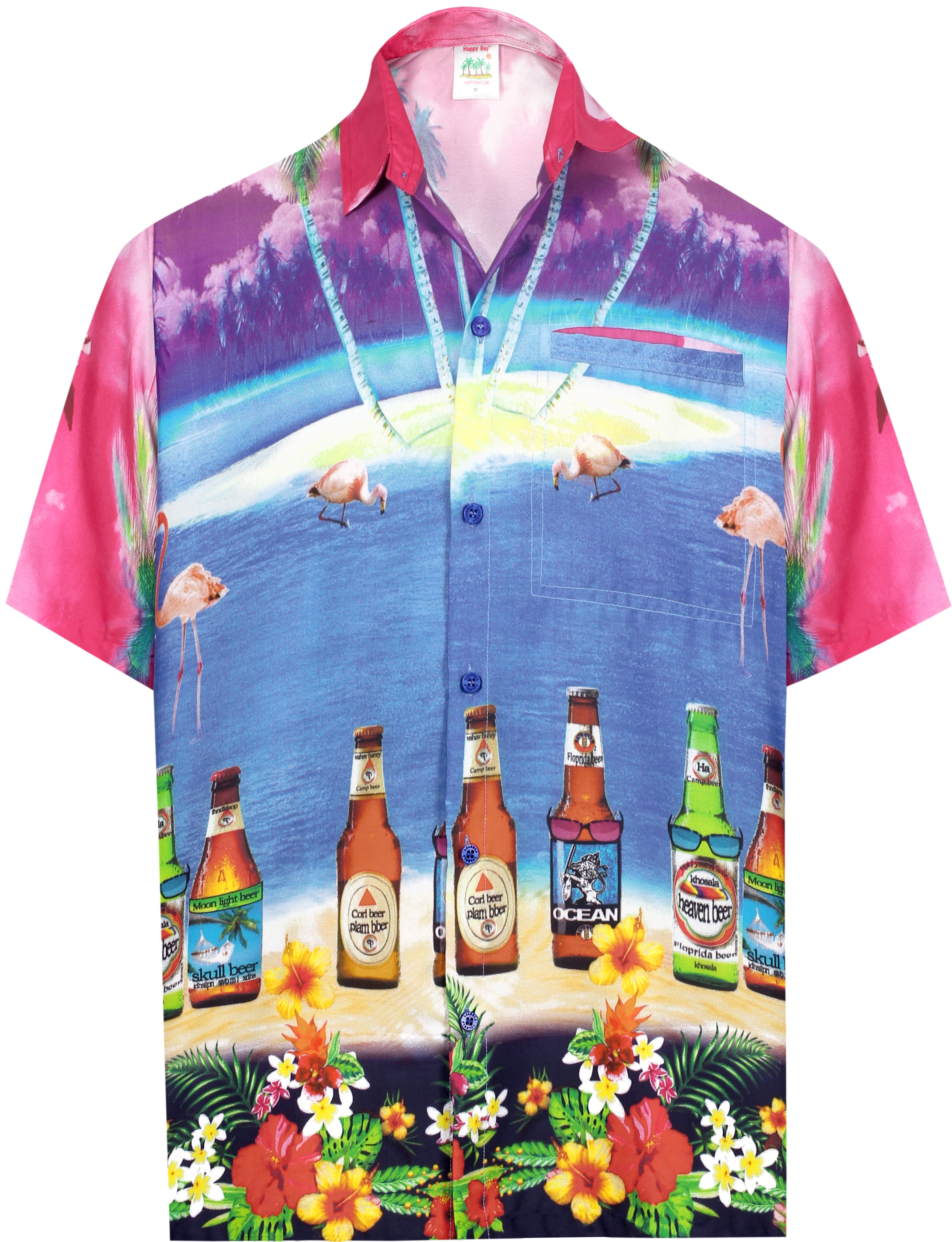 LA LEELA Men's Hawaiian Shirts Short Sleeve Button Down Shirt Men's ...