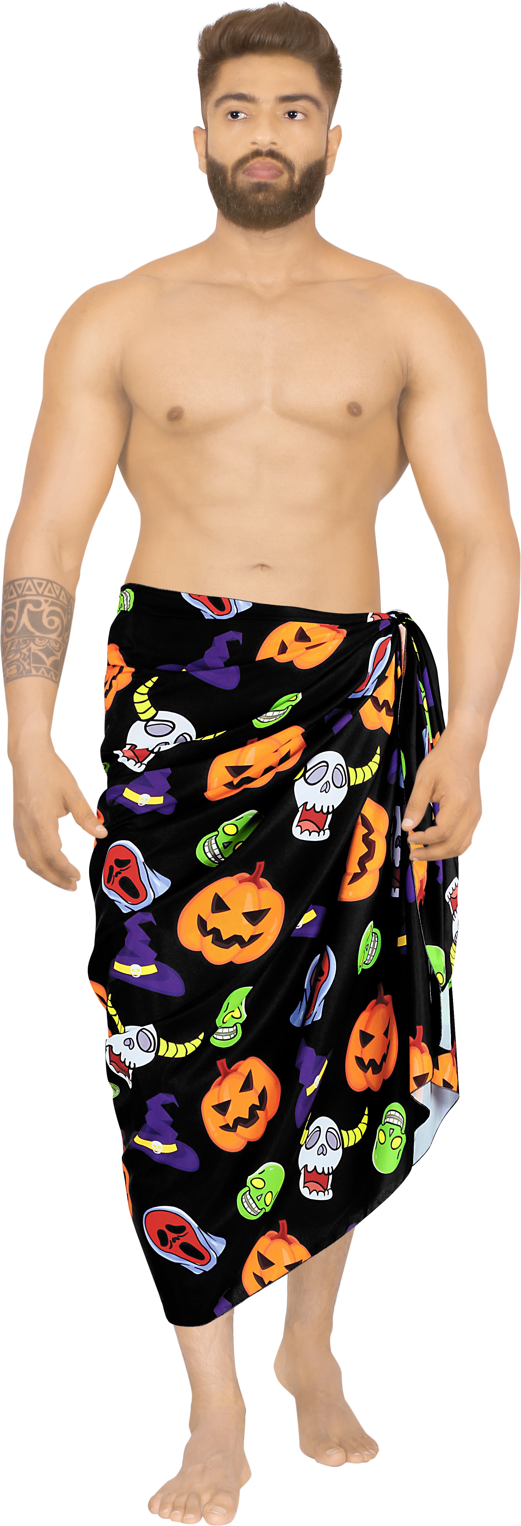 LA LEELA Men's Pareo Halloween Costumes Theme Party Swim Trunks ...