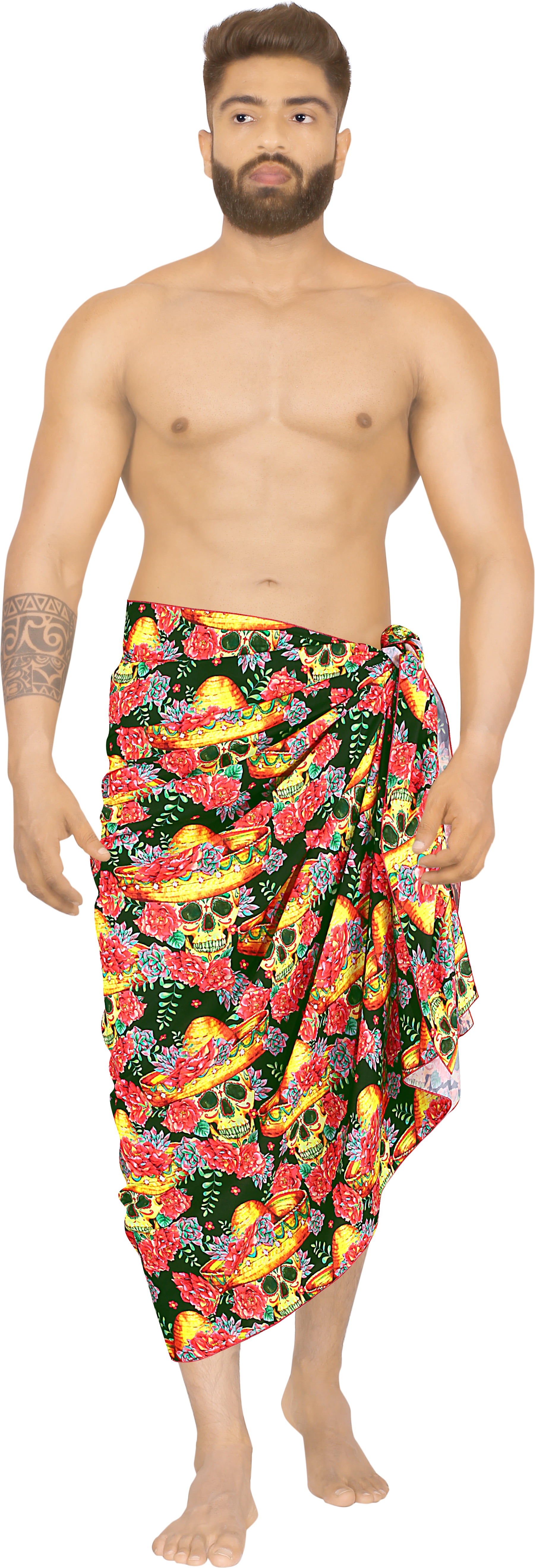 LA LEELA Men's Pareo Halloween Costumes Theme Party Swim Trunks ...