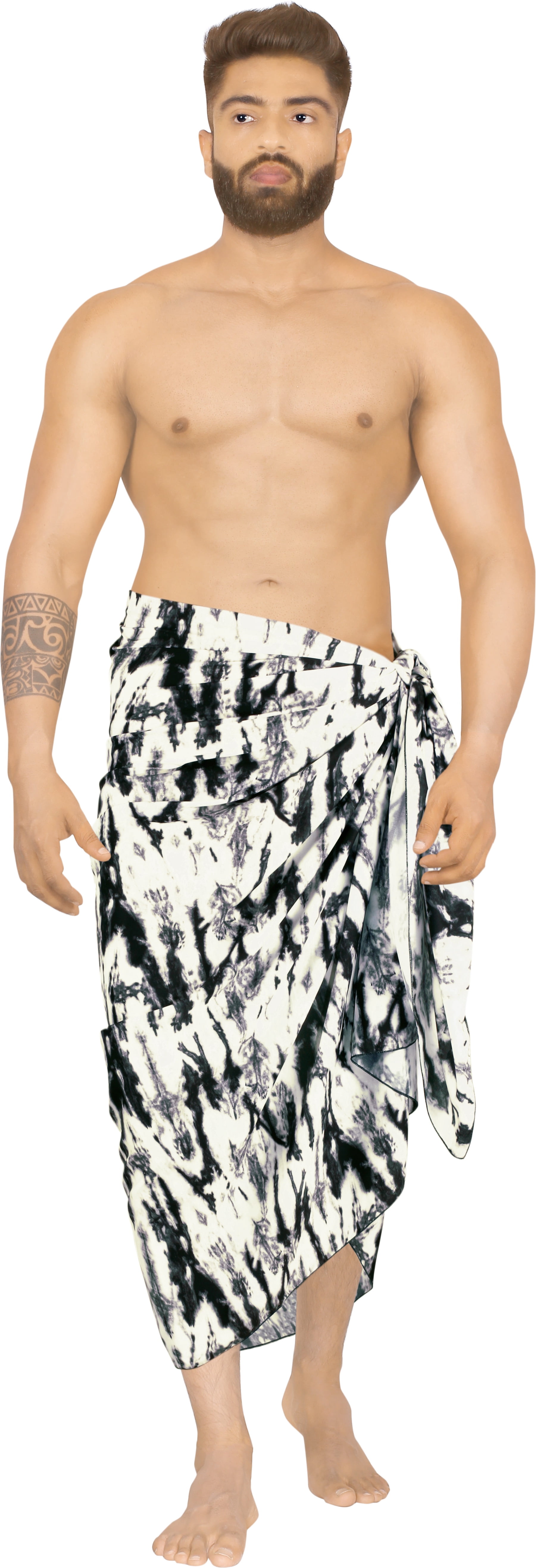 LA LEELA Men's Pareo Swim Trunk Swimwear Sarong Beach Wrap One Size ...