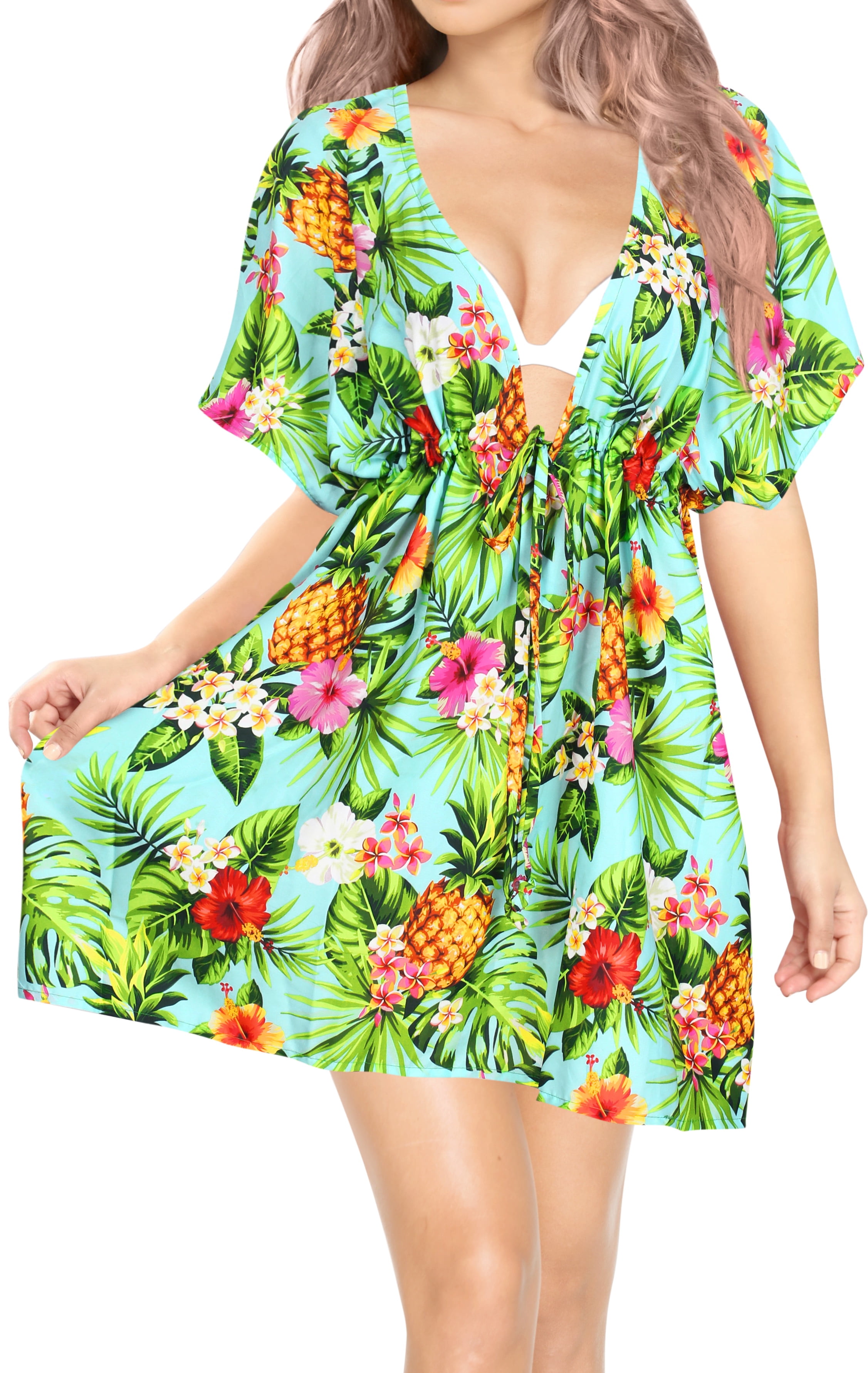 LA LEELA Women's Beachwear Summer Swim Beach Dress Cover ups for ...