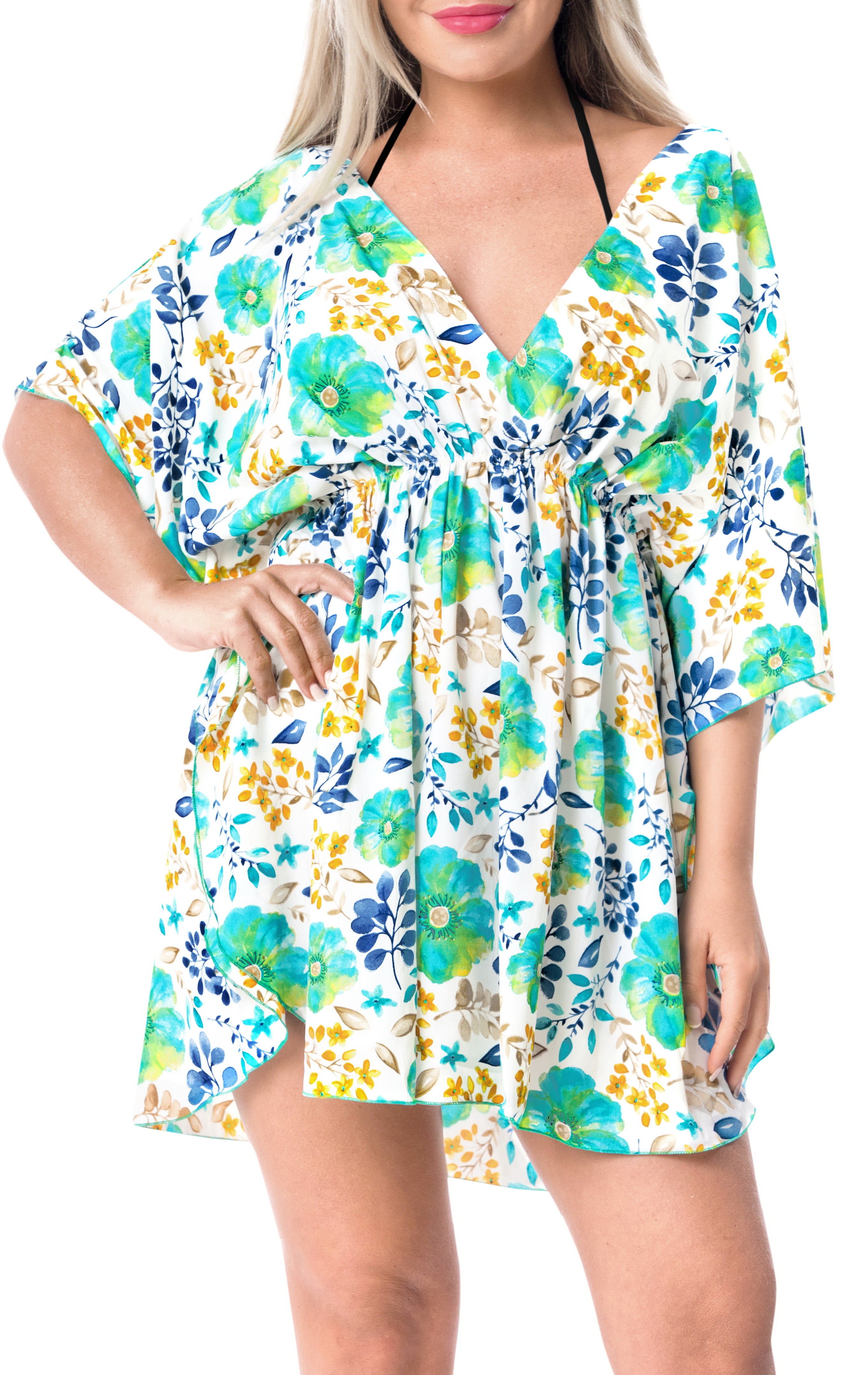 LA LEELA Women's Beachwear Summer Swim Beach Dress Cover ups for ...