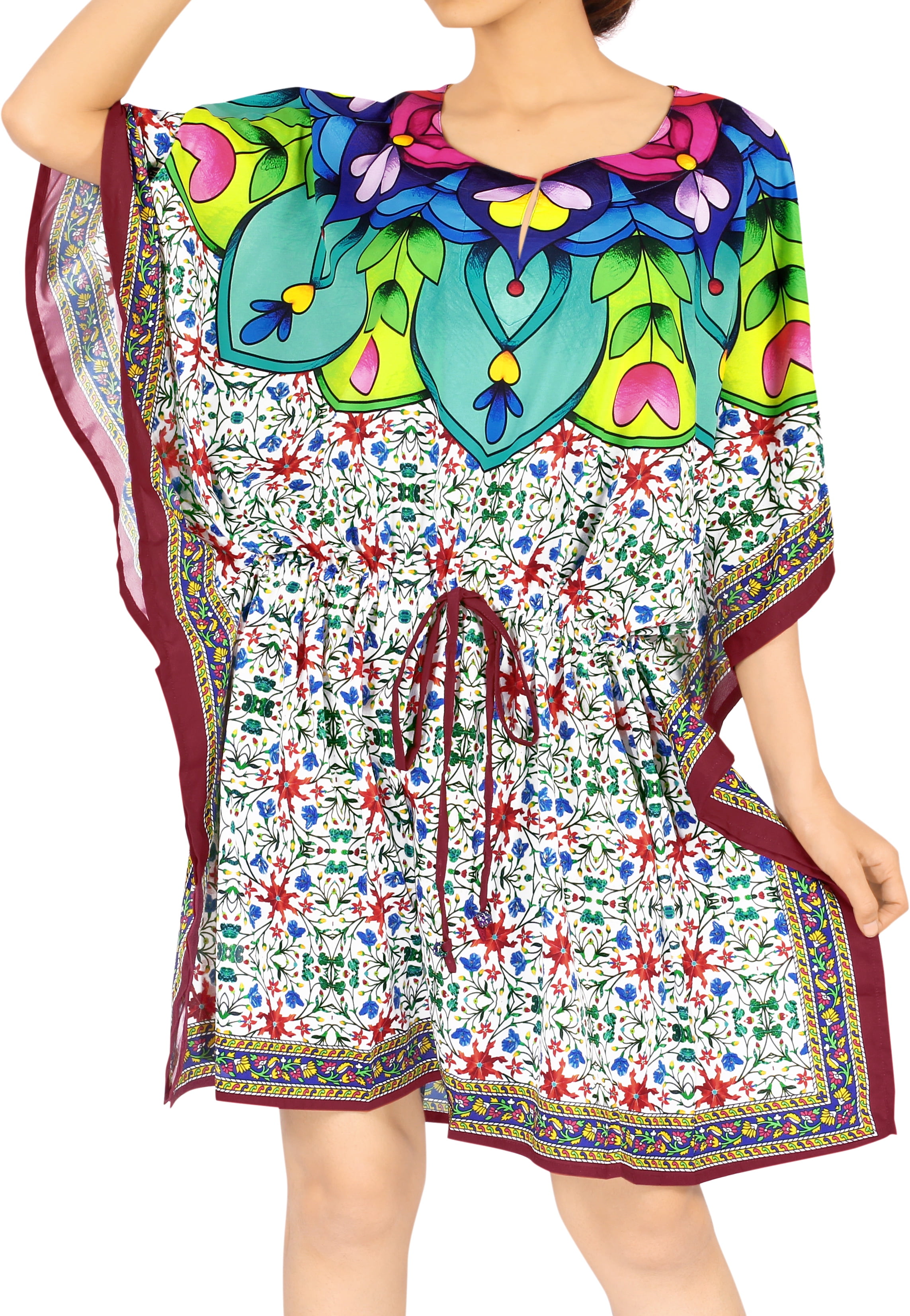 LA LEELA Women's Beachwear Swimsuit Coverups Summer Swim Beach Cover ...