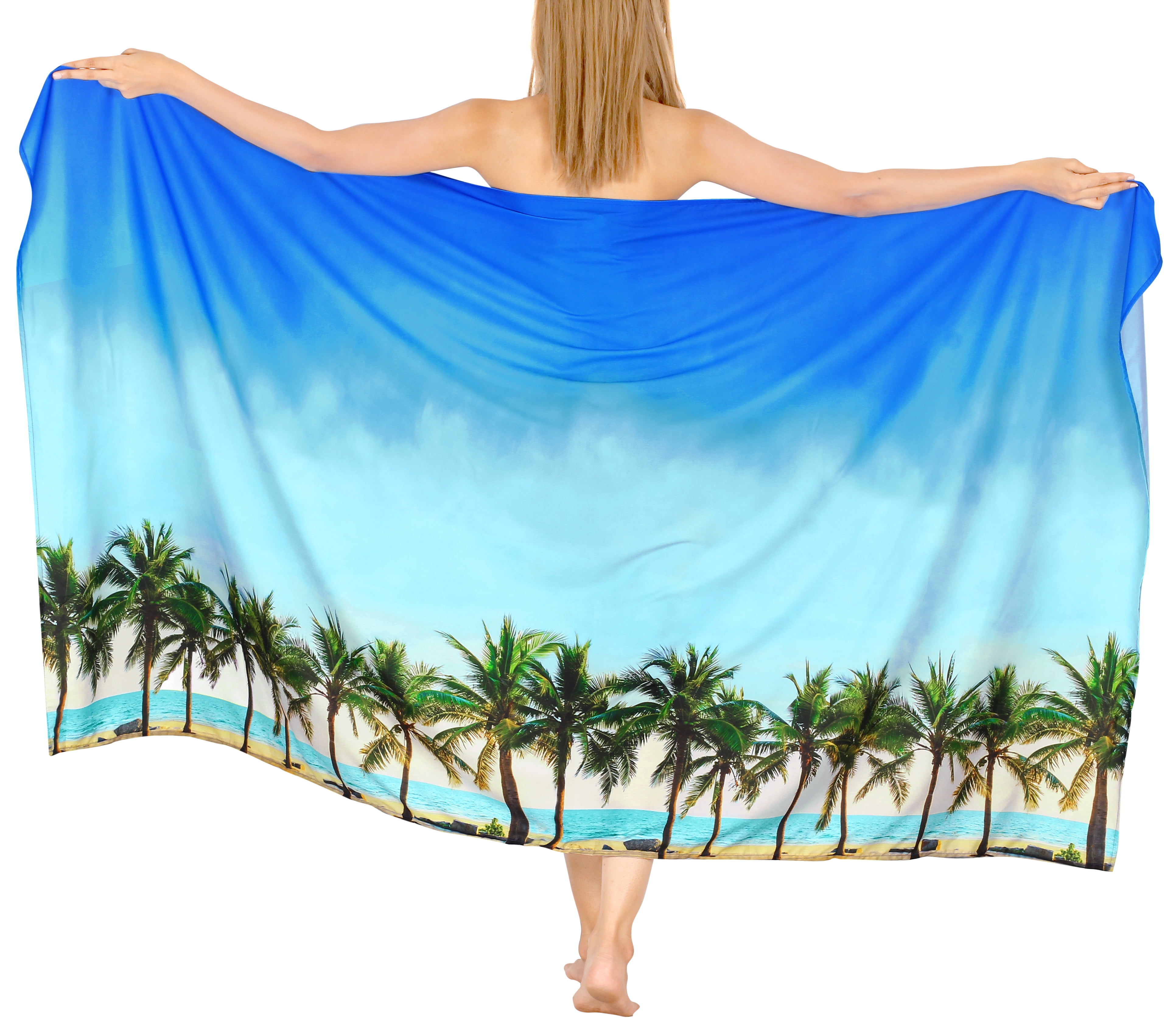 LA LEELA Women's Bikini Beach Wrap Swimwear Cover up Bathing suit ...