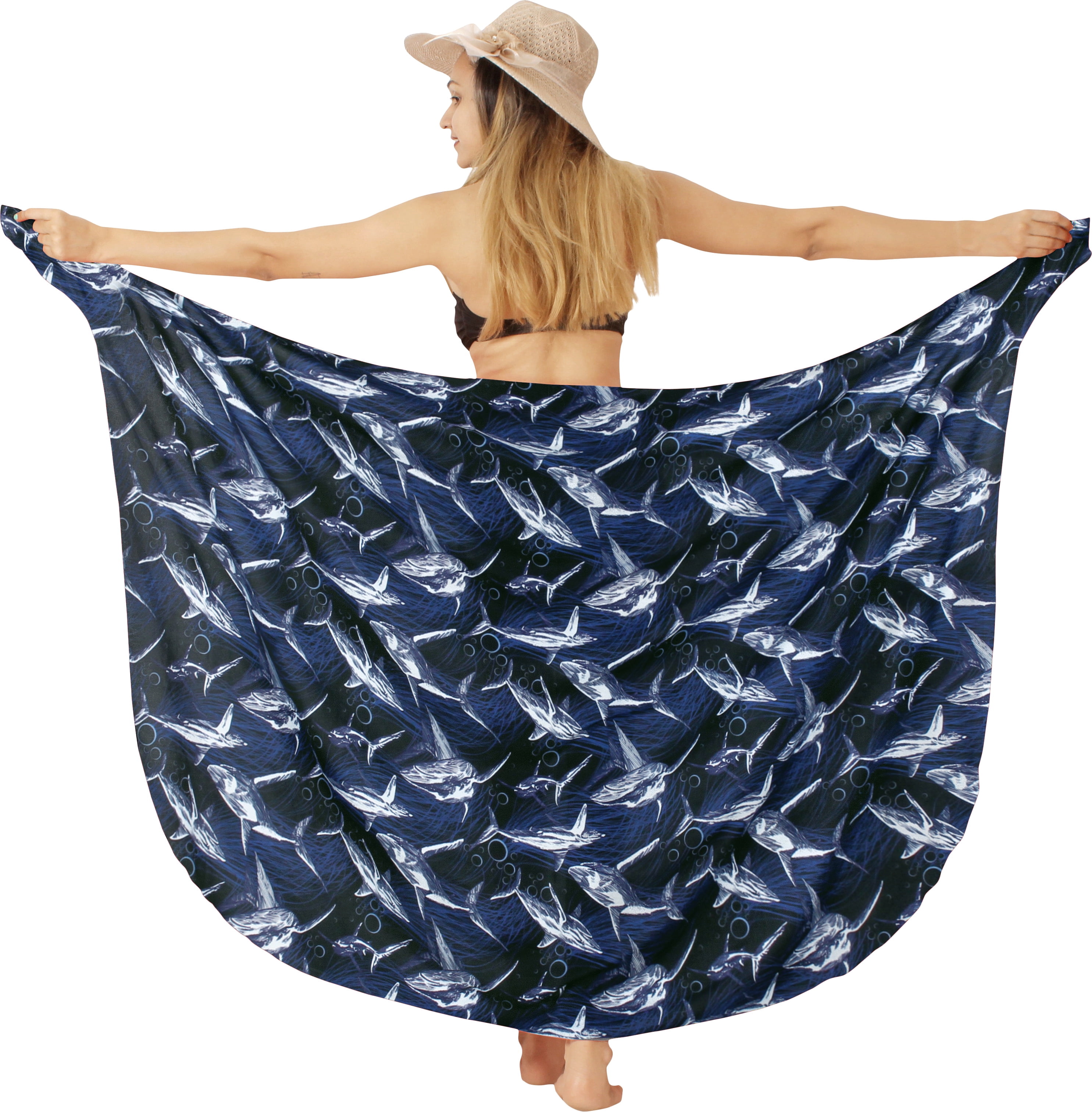 LA LEELA Women's Bikini Wraps Beach Wrap Sarong Swimwear Cover up Skirt ...