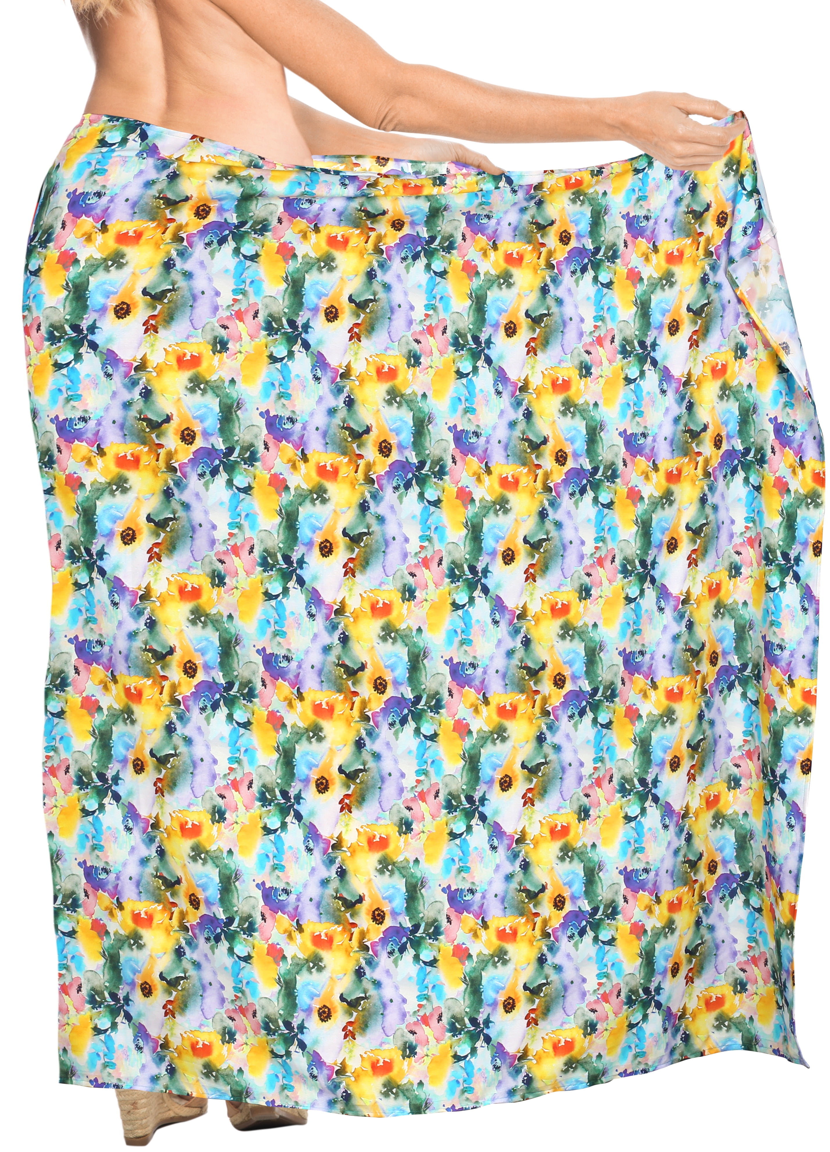 LA LEELA Women's Summer Beachwear Sarong Coverups Swimsuit Bikini Beach ...