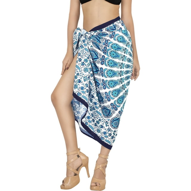La Leela Womens Swimsuit Long Beachwear Summer Coverups Skirt Swim Cover Up Swimwear Wraps
