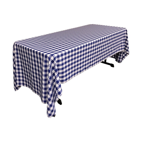 Rectangle Tablecloth Royal Blue And White Table Cloth