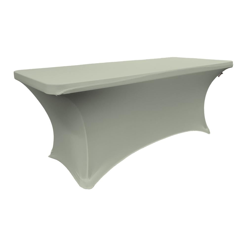 LA Linen Rectangular Spandex Tablecloth, 72 by 30 by 30-Inch, Gray ...