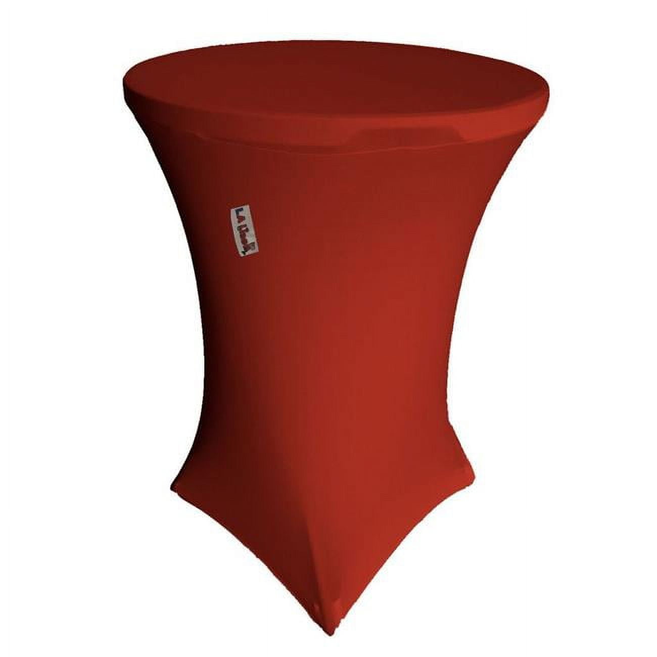 LA Linen TCSpandex32Rx42H-RedX98 Round Spandex Cover for Cocktail ...