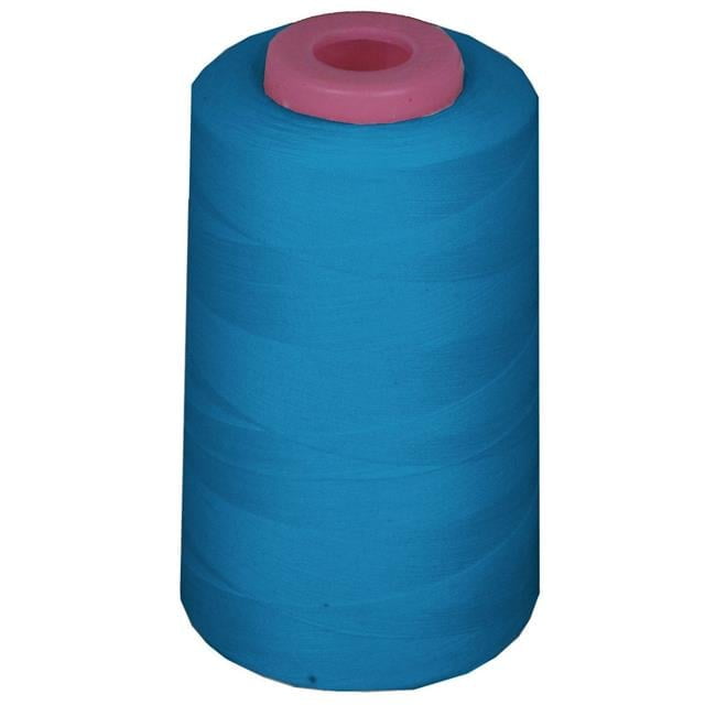 LA Linen ThreadTurquoiseAX747 6000 Yards 100 Percent Polyester Cone ...