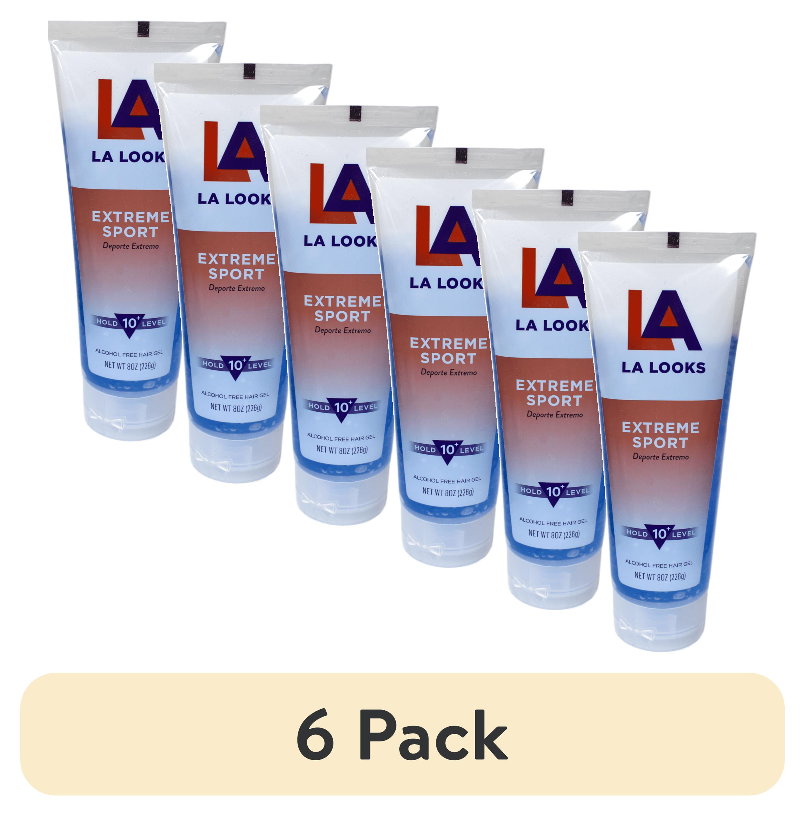 (6 pack) LA Looks Extreme Sport Alcohol Free Hair Gel Hold Level 10 8 ...