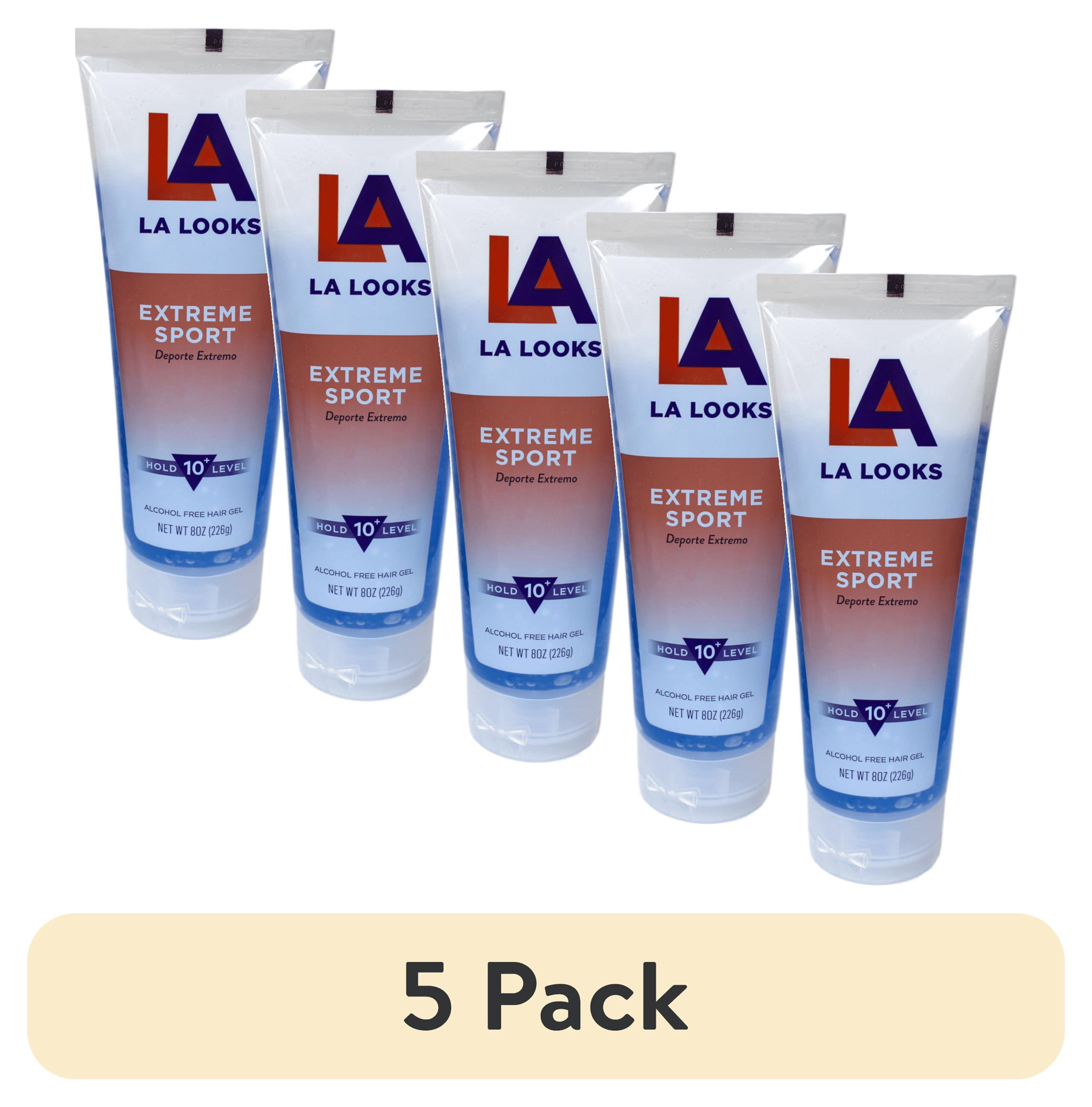 (5 pack) LA Looks Extreme Sport Alcohol Free Hair Gel Hold Level 10 8 ...