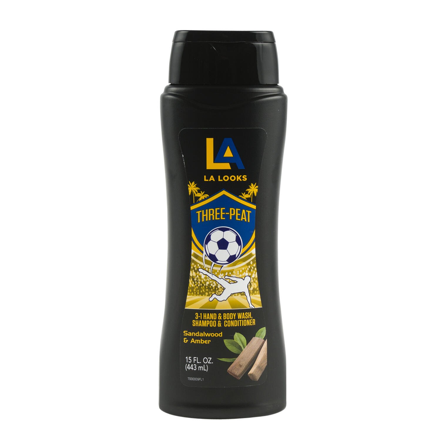 LA Looks Three Peat 3 in 1 Body Wash Shampoo & Conditioner 15 Fl Oz ...