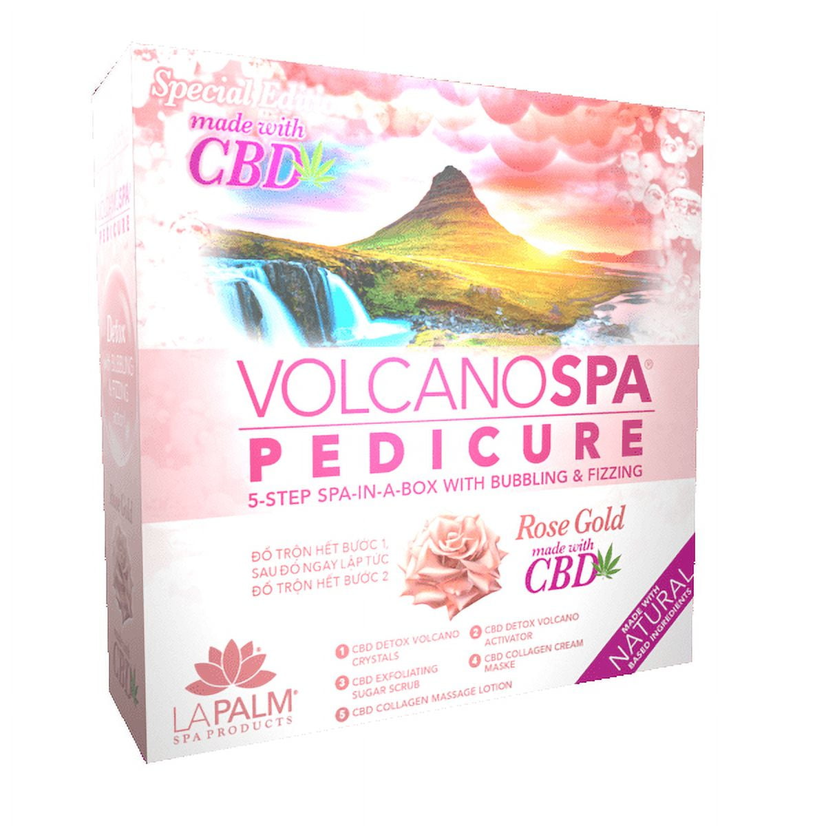 LA PALM Volcano Spa 10 Steps - Rose Gold Single - Walmart.com