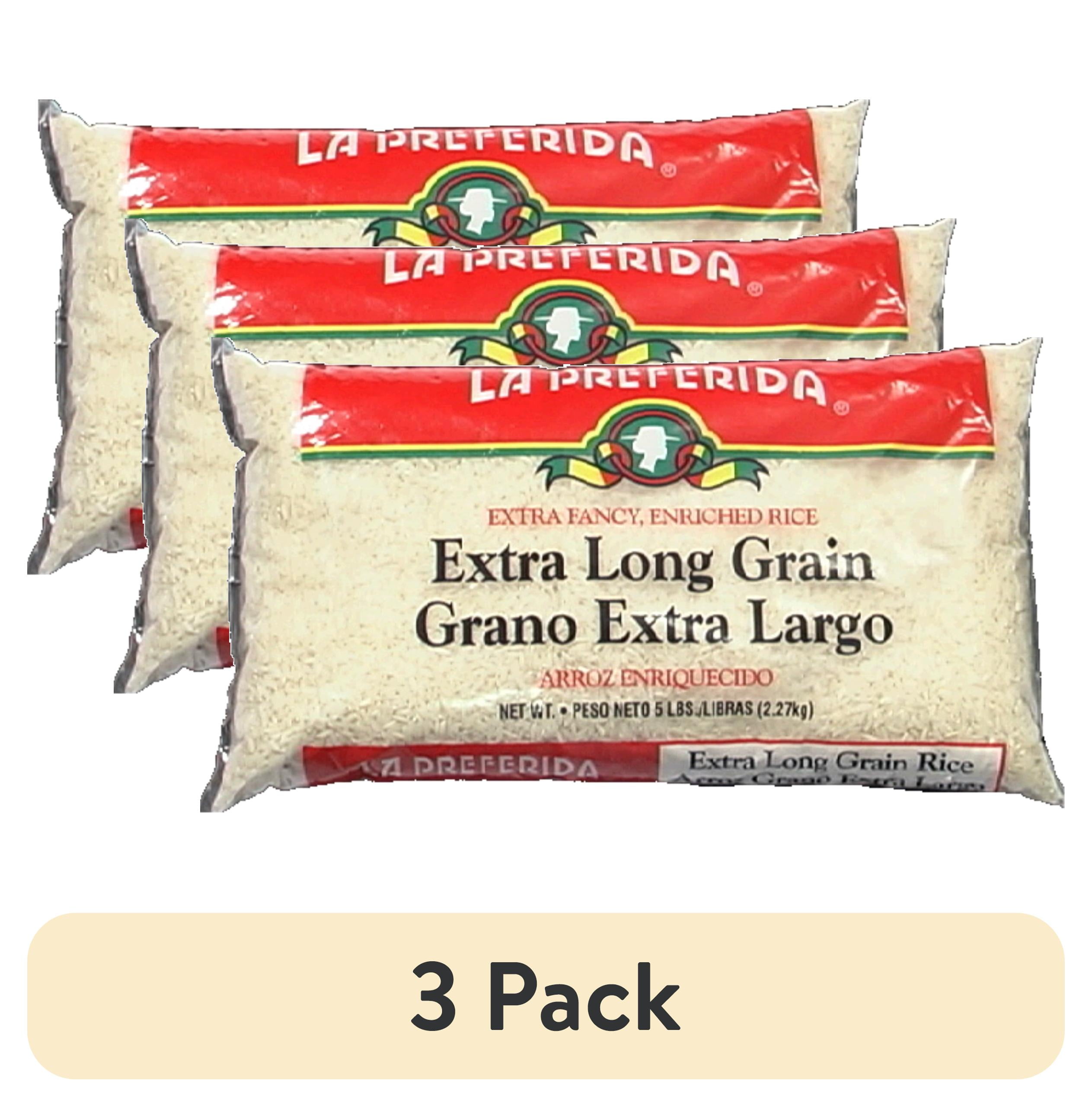 (3 pack) LA PREFERIDA, RICE LONG GRAIN POLY, 5 lb, (Pack of 6 ...