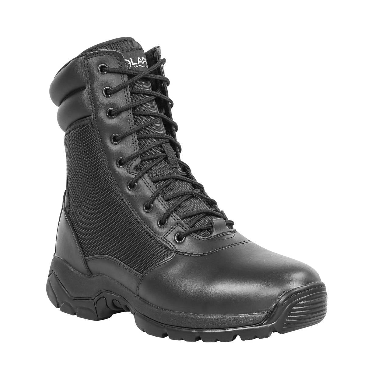 LAPG Men's Core 8" Side-Zip Work Boots, Lightweight and Durable Suede ...