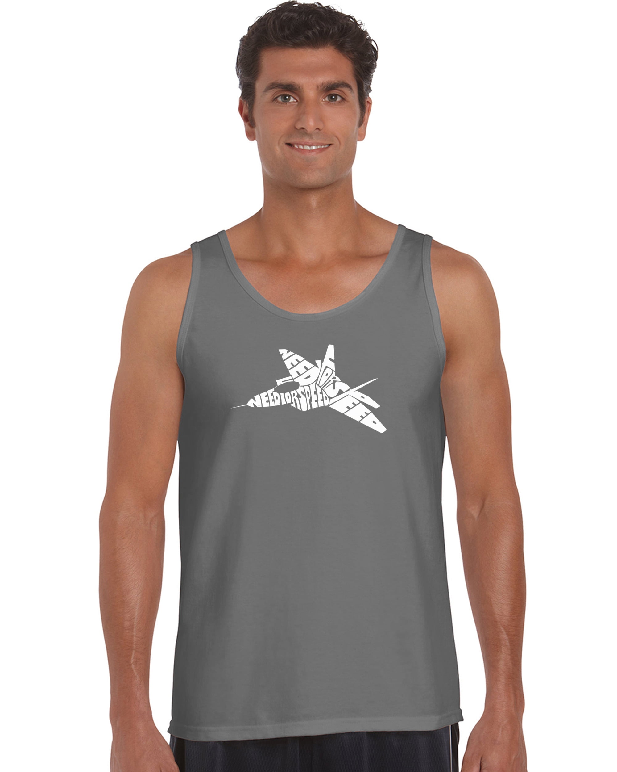 LA Pop Art Men's Word Art Tank Top - FIGHTER JET - NEED FOR SPEED ...