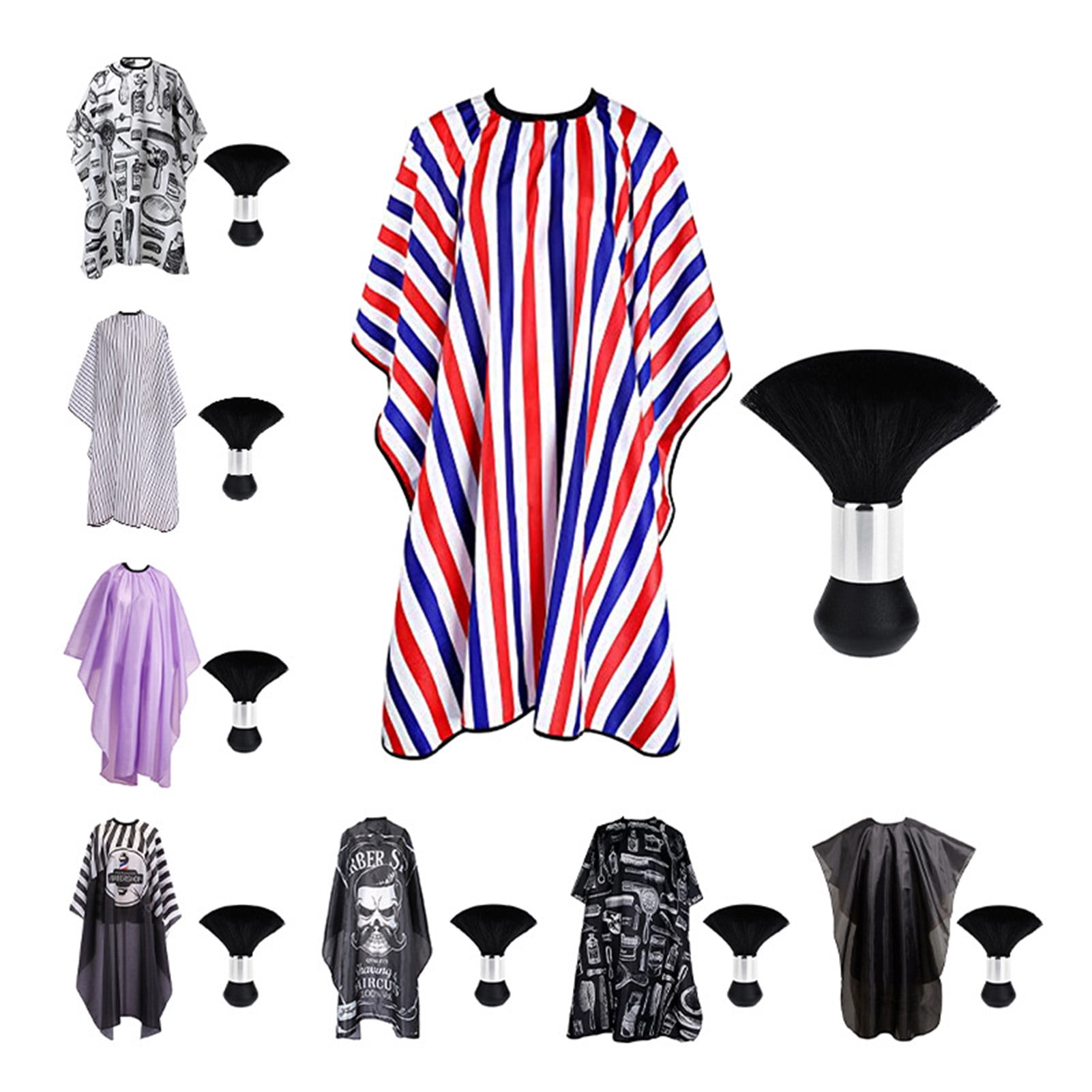 LA TALUS 1 Set Barber Cape Wide Coverage Non-sticky Hair Dustproof with ...