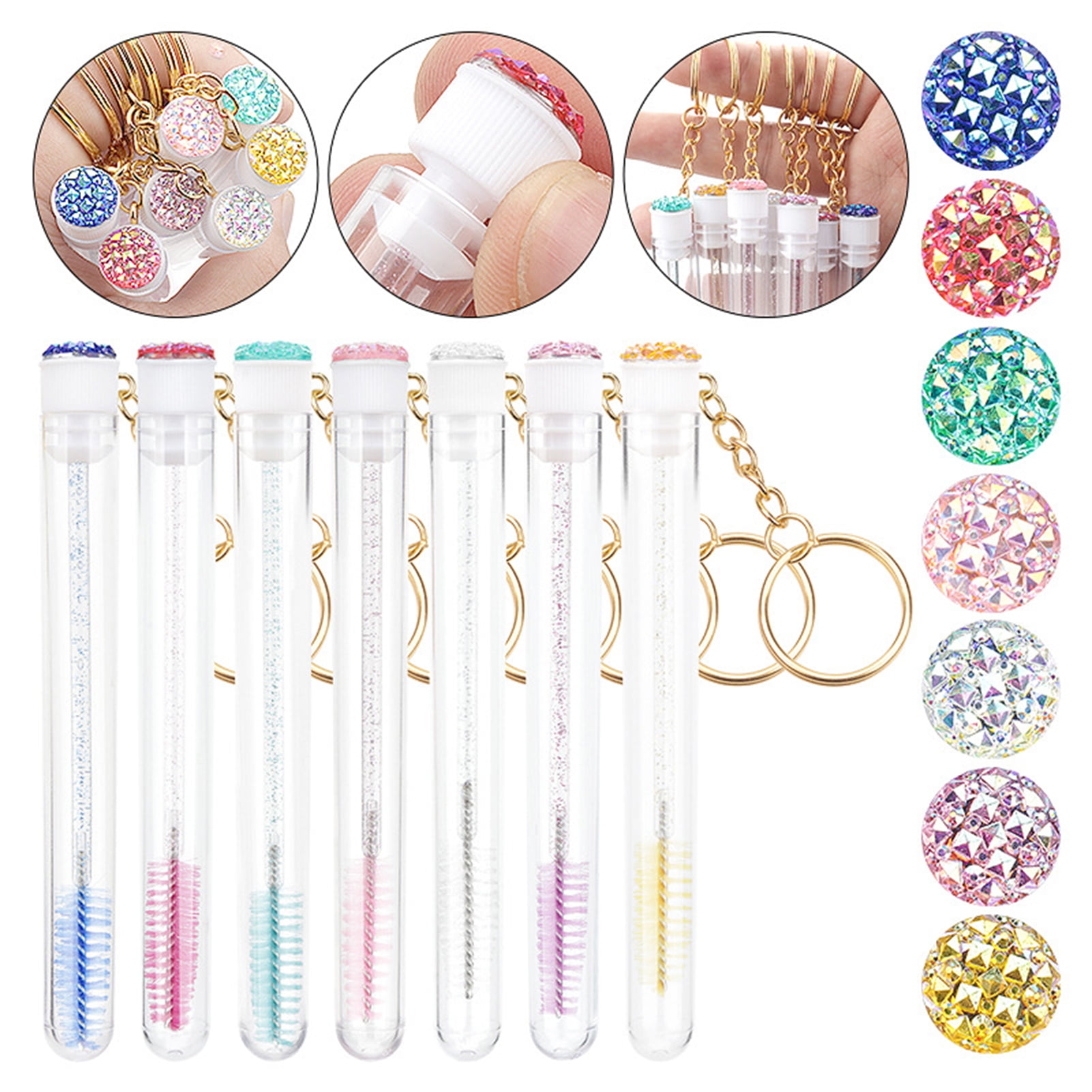 LA TALUS 1 Set Eyelash Brush with Rhinestone Buckle Fashion Special ...