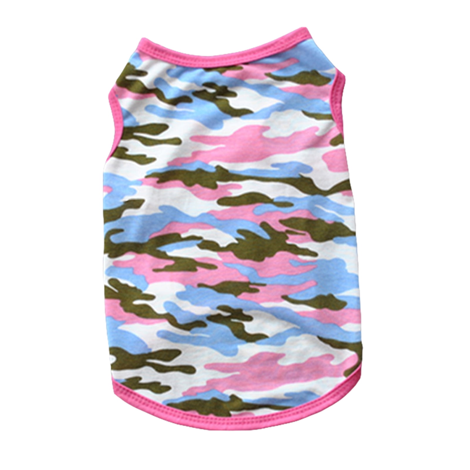 LA TALUS Vest Lovely Camouflage Design Cotton Pet Dog Vest for Summer ...