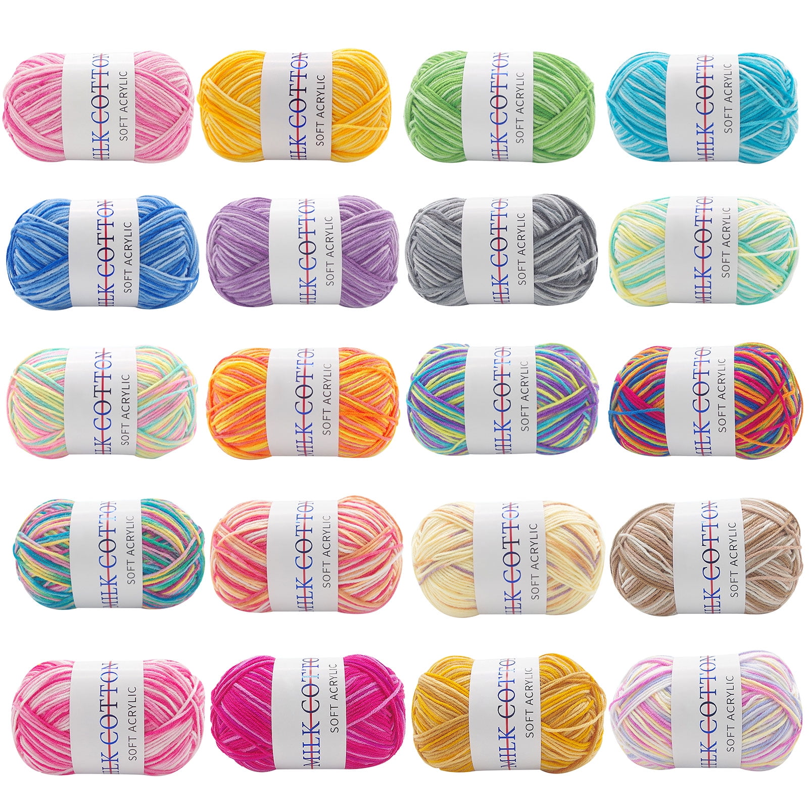 LA TALUS Yarn for knitting,Knitted Yarn DIY Breathable Super Soft ...