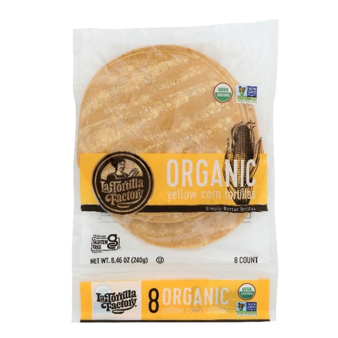 LA TORTILLA FACTORY TORTILLA CORN YLLW 8CT OR 8.46 OZ - Pack of 10 ...