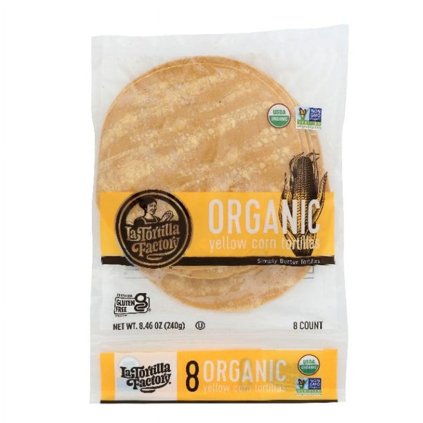 LA TORTILLA FACTORY TORTILLA CORN YLLW 8CT OR 8.46 OZ - Pack of 10 ...