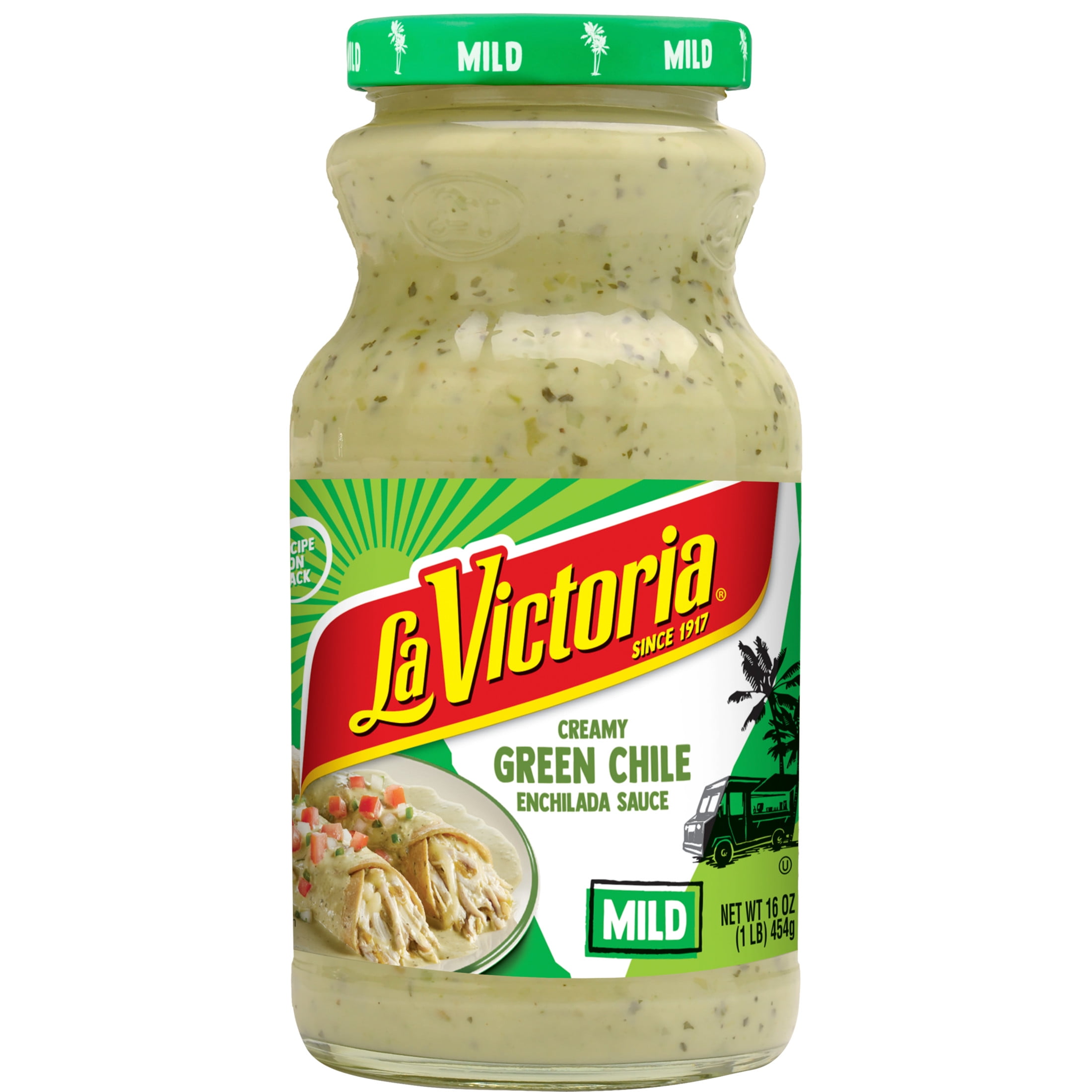 LA VICTORIA Creamy Green Chile Enchilada Sauce, Mexican Tomatillo Chili ...