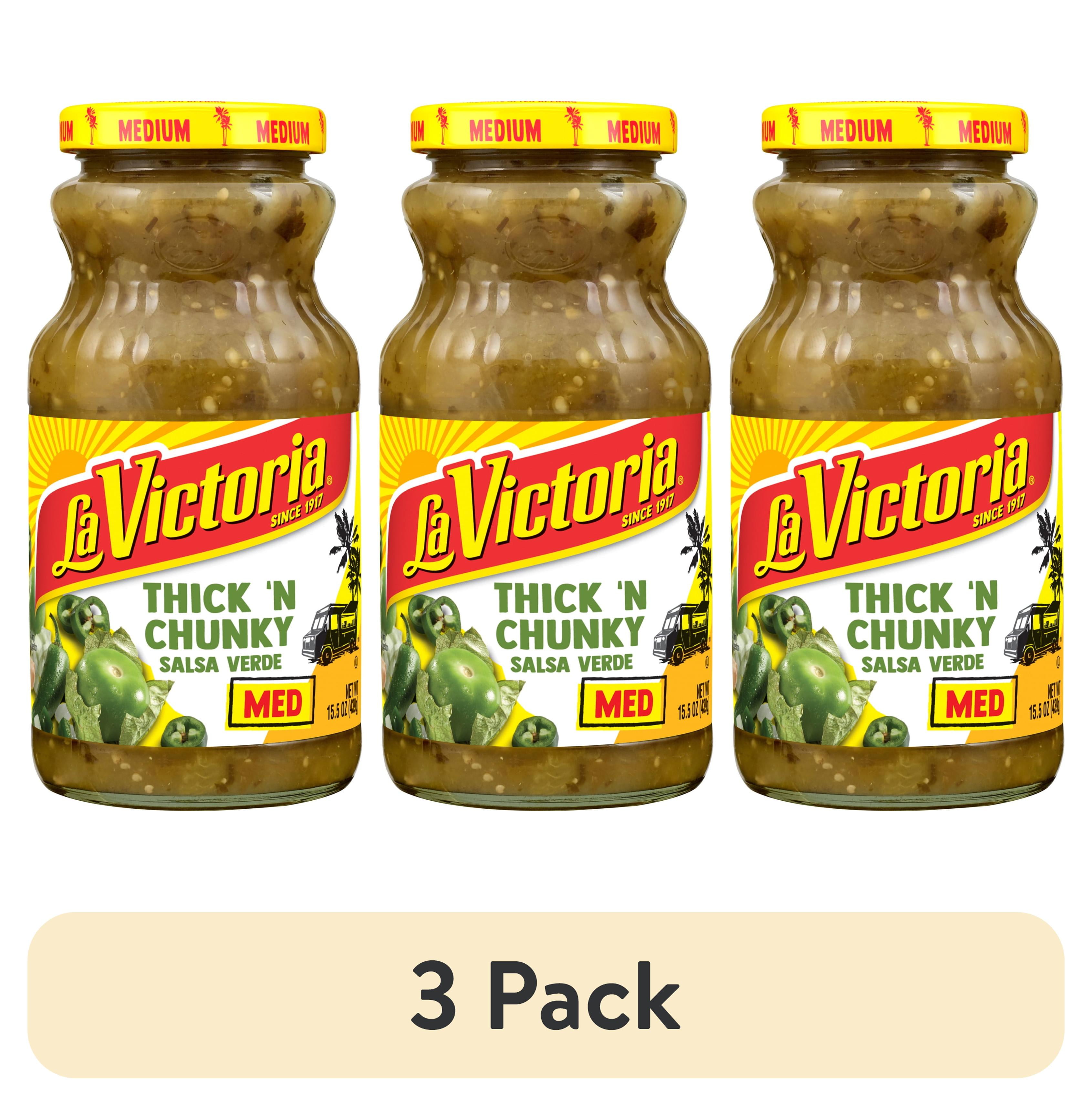 (3 pack) LA VICTORIA Verde Medium Salsa 12/15.5oz - Walmart.com
