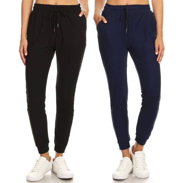 LA12ST Women's Casual Soft, Lightweight Sweatpants with Drawstring and ...