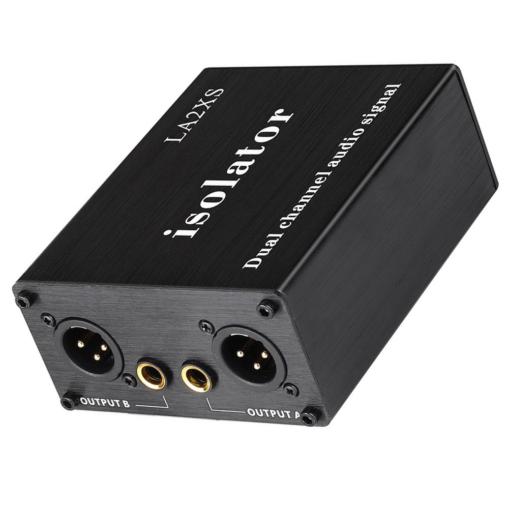 LA2XS Audio Isolator Dual RCA and XLR Noise Reduction Filter Noise ...