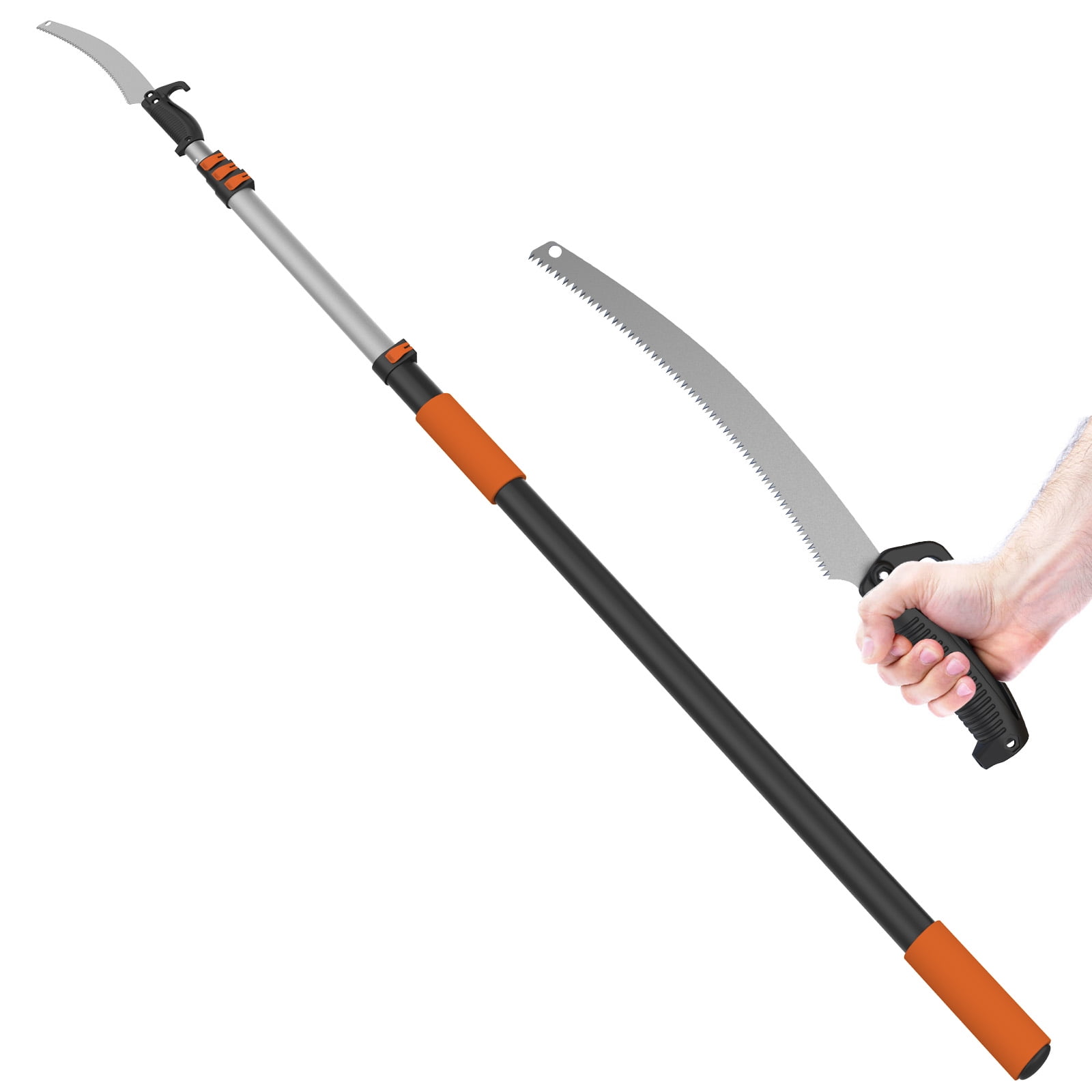 LAANPOLE 26FT Pole Saw, Telescoping Tree Trimmer with 5-20FT Extension ...