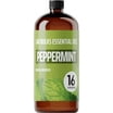 GreenHealth, Large 16 fl oz, 100% Pure Strong Peppermint Essential Oil ...