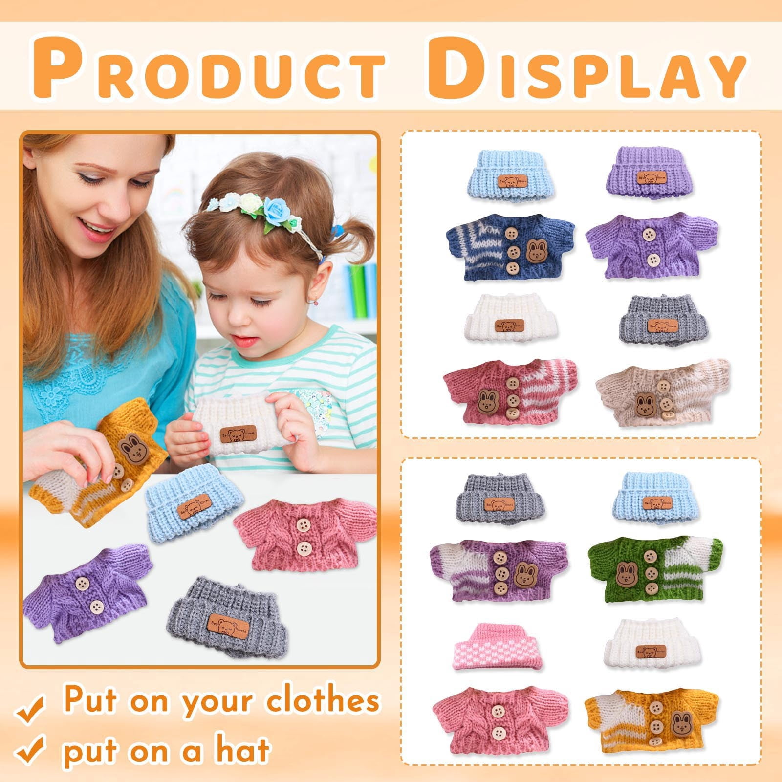 LAB*uB-us15cm macaron vinyl pendant Baby dress + hat (Clothes only ...