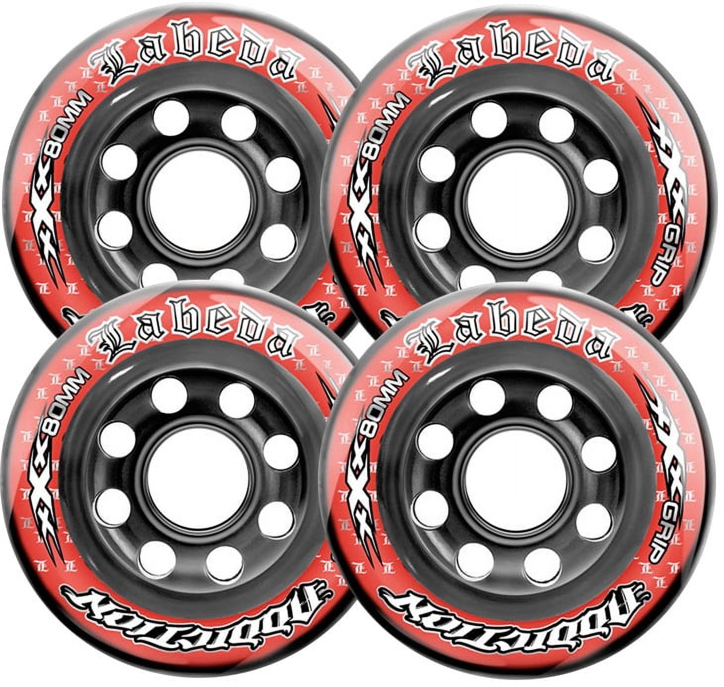 LABEDA WHEELS Inline Roller Hockey ADDICTION XXX 72mm 81A 4-PACK Skate ...