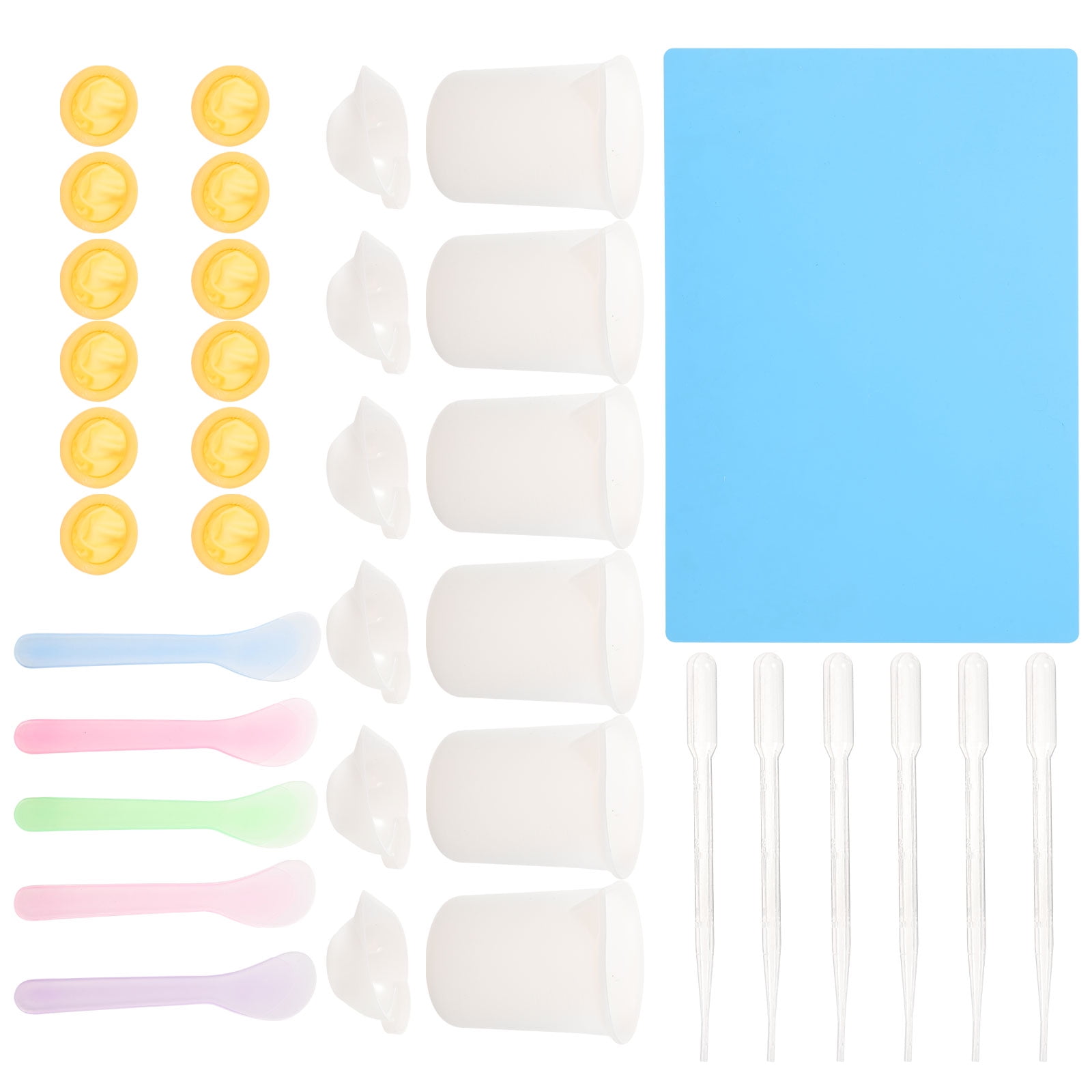 LABELEPH 1 Set Silicone Measuring Cups Assorted Color for Resin Molding ...