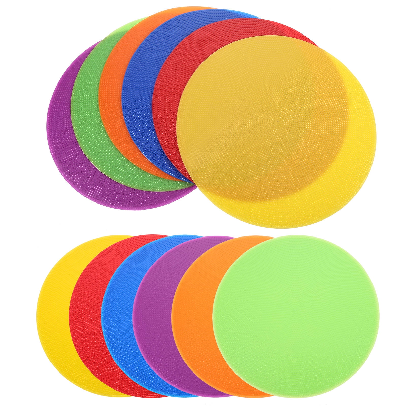 LABELEPH 12Pcs Flat Disc Markers Football Circular PVC for Soccer ...