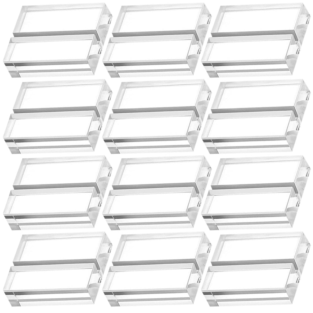LABELEPH 12Set Greetings Card Holder Acrylic Card Display Stand ...