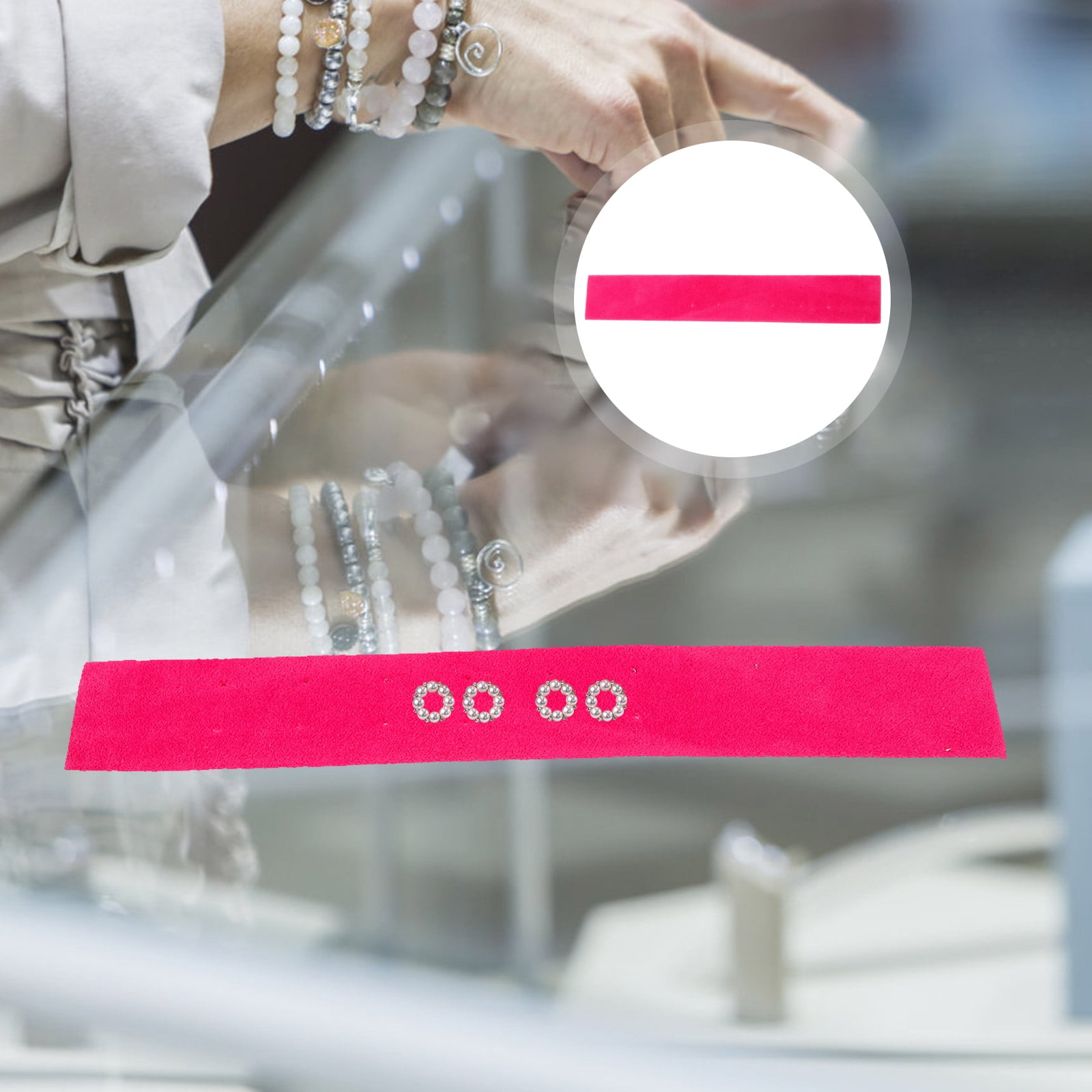 LABELEPH 1Pack Earrings Display Holder Iron Sheet Flannelette L Shaped ...