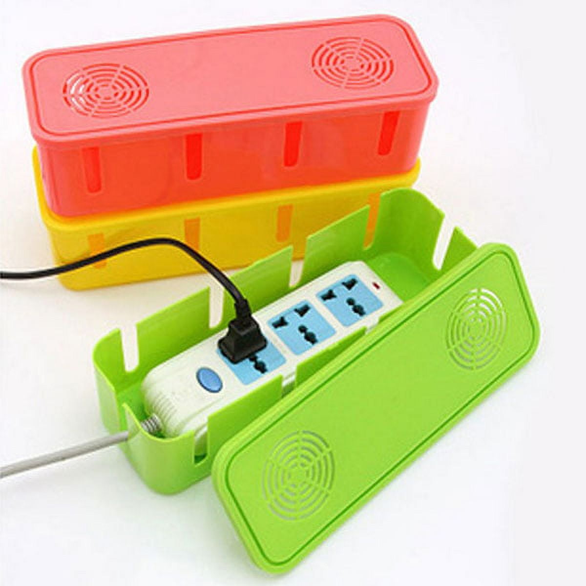 LABELEPH 1Pack Rectangular Cable Storage Box For Cable Organiser Desk ...