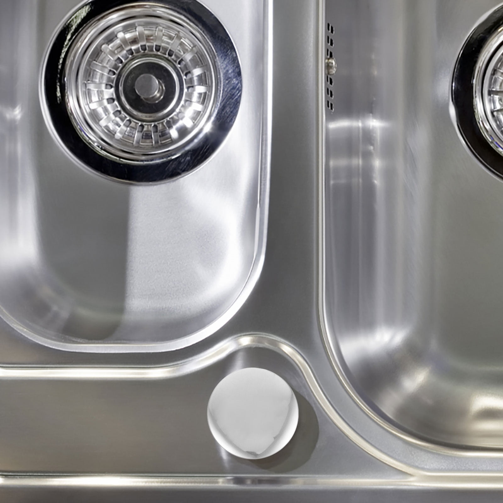 LABELEPH 1Pack Silver Stainless Steel Round Sink Cover For Kitchen ...